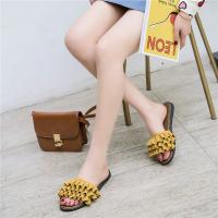 China Simple Round Head  Beach Shoes Solid Color Lace Women Flat  Beach Shoes for sale