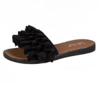 China Simple Round Head  Beach Shoes Solid Color Lace Women Flat  Beach Shoes for sale