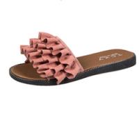 China Simple Round Head  Beach Shoes Solid Color Lace Women Flat  Beach Shoes for sale