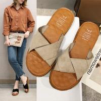 China Women Summer Beach Shoes  Casual Flat Bottom Rubber Outsole Material for sale