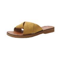 China Women Summer Beach Shoes  Casual Flat Bottom Rubber Outsole Material for sale