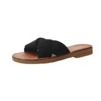 China Women Summer Beach Shoes  Casual Flat Bottom Rubber Outsole Material for sale