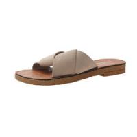 China Women Summer Beach Shoes  Casual Flat Bottom Rubber Outsole Material for sale