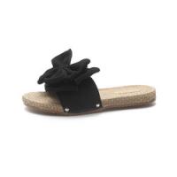 China Flat Bottom Women Slippers Comfortable Rubber Slide  Anti Slip Breathable for sale