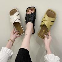 China Slippers summer fashion trend 2022 new wedge womens sandals outdoor non-slip casual shoes with best price for sale