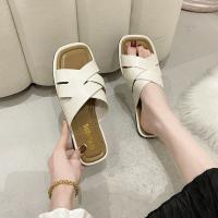 China Slippers summer fashion trend 2022 new wedge womens sandals outdoor non-slip casual shoes with best price for sale