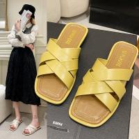 China Slippers summer fashion trend 2022 new wedge womens sandals outdoor non-slip casual shoes with best price for sale