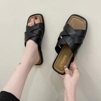 China Slippers summer fashion trend 2022 new wedge womens sandals outdoor non-slip casual shoes with best price for sale