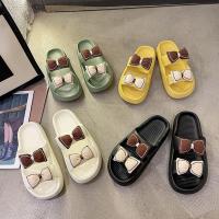 China Bowknot Upper Beach Shoes Women  Thick Bottom Non Slip  Beach Shoes for sale