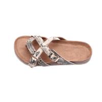 China fashion design ladies Beach sandals tpr sole causal women wood slippers summer soft wood flip flops rubber slide sandals for sale