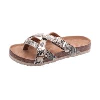 China fashion design ladies Beach sandals tpr sole causal women wood slippers summer soft wood flip flops rubber slide sandals for sale