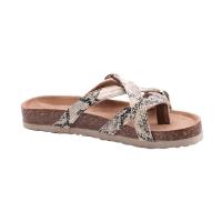 China fashion design ladies Beach sandals tpr sole causal women wood slippers summer soft wood flip flops rubber slide sandals for sale