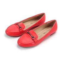 China Stylish Ladies  Comfortable Solid Color Flat Sweet PU Casual Shoes for sale