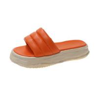 China Simple Style Summer Beach Shoes Cross Strap Thick Bottom Non Slip for sale