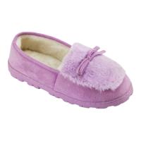 China Winter women Warm Faux Fur Lined purple Suede loafers Breathable House outdoor lofer shoes for sale