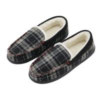 China Men anti-Slip casual breathable slippers winter warm light soft round flat fluffy house indoor outdoor lofer shoes for sale