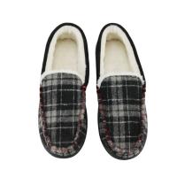 China Men anti-Slip casual breathable slippers winter warm light soft round flat fluffy house indoor outdoor lofer shoes for sale