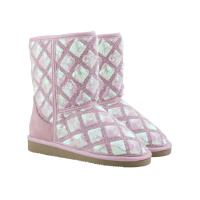 China Plush Lining Women Winter Snow Boots Sequin Pattern  Keep Warm for sale