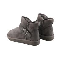 China Women Classic Warm Fur Boots Fashion Flat Heels  Solid Pattern for sale