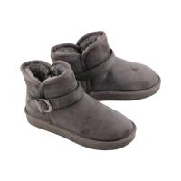 China Women Classic Warm Fur Boots Fashion Flat Heels  Solid Pattern for sale