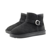 China Women Classic Warm Fur Boots Fashion Flat Heels  Solid Pattern for sale