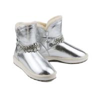 China Fashionable Women Winter Snow Boots Warm Genuine Leather  Flat for sale