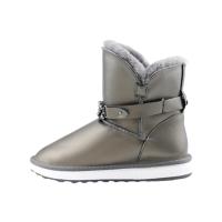 China Fashionable Women Winter Snow Boots Warm Genuine Leather  Flat for sale
