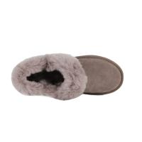 China women winter cow suede Flat heel short wool  non-slip snow boots platform boots for sale