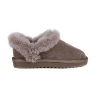 China women winter cow suede Flat heel short wool  non-slip snow boots platform boots for sale