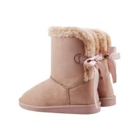 China women snow boots satin bow fashion warm winter boots for sale