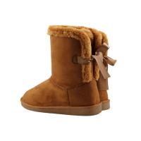China women snow boots satin bow fashion warm winter boots for sale