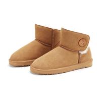 China Best Selling Winter Flat Heel Non Slip Women  Fluffy Wool Outdoor Boots for sale