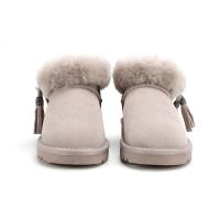 China Cute Flat Children Snow Boots Bling Sequin  Thicken Warm Faux Fur Snow Boots for sale