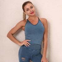China Lady Clothing Breathable stripe Cotton Vest wholesale leisure Sleeveless Camisole Tank Top Solid Color run top for sale