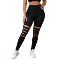 China Stylish cheap trousers ladies 2022 summer new leopard print fashion holes and tight nine-point pants women yoga leggings for sale