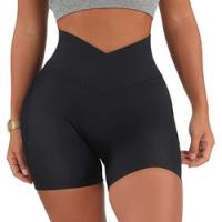 China Wholesale Summer Workout Tights Cross Waist running fitness Hip Lift pants women gym shorts 2022 Yoga Leggings for sale