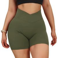 China Wholesale Summer Workout Tights Cross Waist running fitness Hip Lift pants women gym shorts 2022 Yoga Leggings for sale