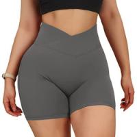 China Wholesale Summer Workout Tights Cross Waist running fitness Hip Lift pants women gym shorts 2022 Yoga Leggings for sale