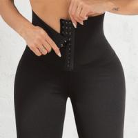 China Plus Size Waist Trainer Pants fitness running sweatpants peach hip Women Stretch tight Gym Shapewear leggings for sale