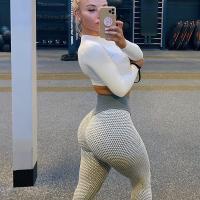 China Hot sale sexy Gym Wear 2022 new Breathable Yoga trousers High Waist sports Pants Scrunch Butt Lift Leggings For Women for sale