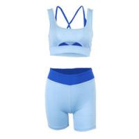 China 2022 new solid color fashion trend sports hollow out vest tight trousers women tracksuits 2 piece set Fitness Yoga Wear for sale