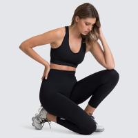 China Hot selling seamless yoga clothing set lift hip running fitness backless sports bra high waist pants tight women sportswear for sale