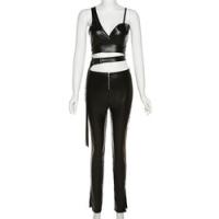 China 2022 summer new Arrival Custom women yoga Bras and Yoga Open fork Leggings Women Workout tracksuits Gym Fitness Sets crop top for sale