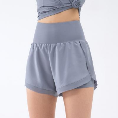 China 2021 summer new style ladies quick-drying anti-emptied shorts loose running fitness leisure high waist women's trousers for sale