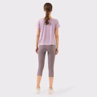 China 2021 summer European and American style new women's two-piece yoga suit sports loose tops breathable Hip lift fitness pants for sale