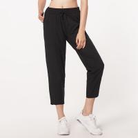 China 2021 Summer New Fashion Pants Lightweight Quick-drying sportswear Loose Running Fitness Lace-up Yoga Pants trousers women for sale