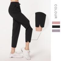 China 2021 Summer New Fashion Pants Lightweight Quick-drying sportswear Loose Running Fitness Lace-up Yoga Pants trousers women for sale