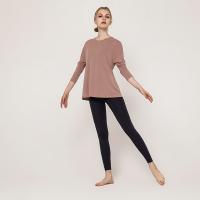 China 2021 Women's new fashion solid color beauty back slit yoga top long sleeve quick dry sports running fitness clothes for sale