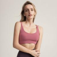 China 2021 summer Women's new fashion breathable tops Quick Dry Adjustable Shock-proof Elastic Fitness Yoga Bra for sale