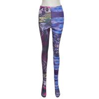 China 2021 summer women new fashion pants colorful printed high waist tight lift the hips casual sports pantyhose for sale